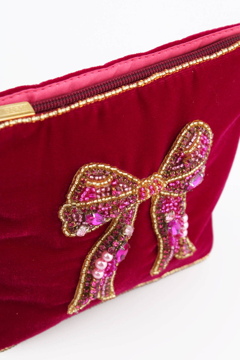 My Doris : Pink bow small pouch – juniperhearth