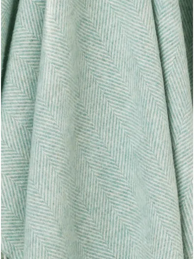 Bronte by Moon Herringbone throw - Eucalyptus – juniperhearth
